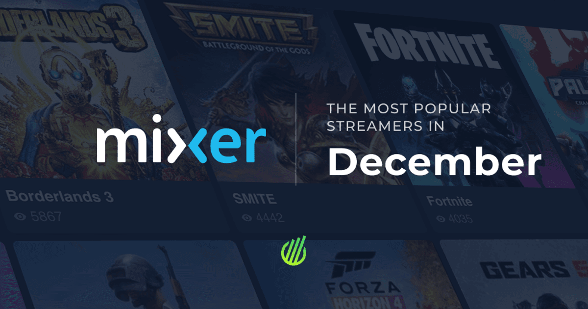 The most popular streamers of December on Mixer | Esports Charts