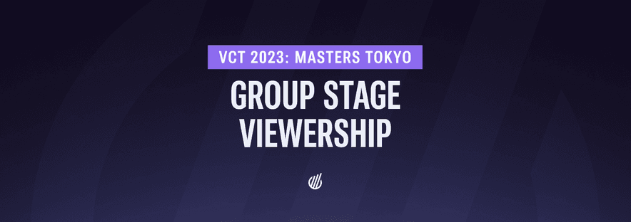 Detailed viewership recap of the VCT 2023: Masters Tokyo Group Stage | Esports Charts