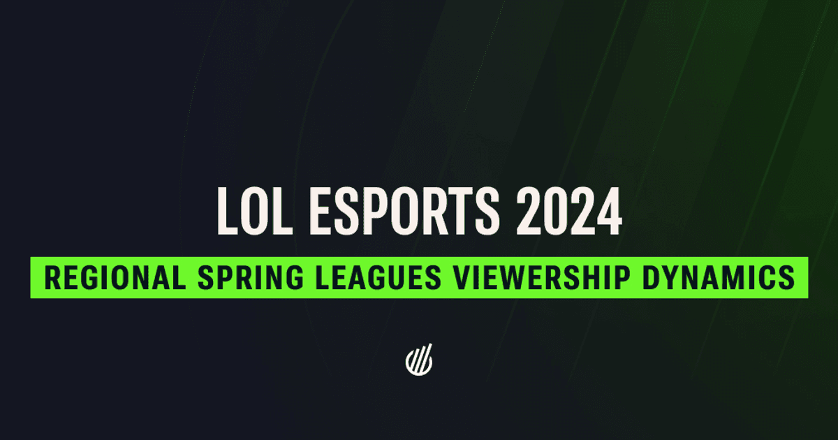 Viewership dynamics of the LoL esports 2024 regional spring leagues | Esports Charts