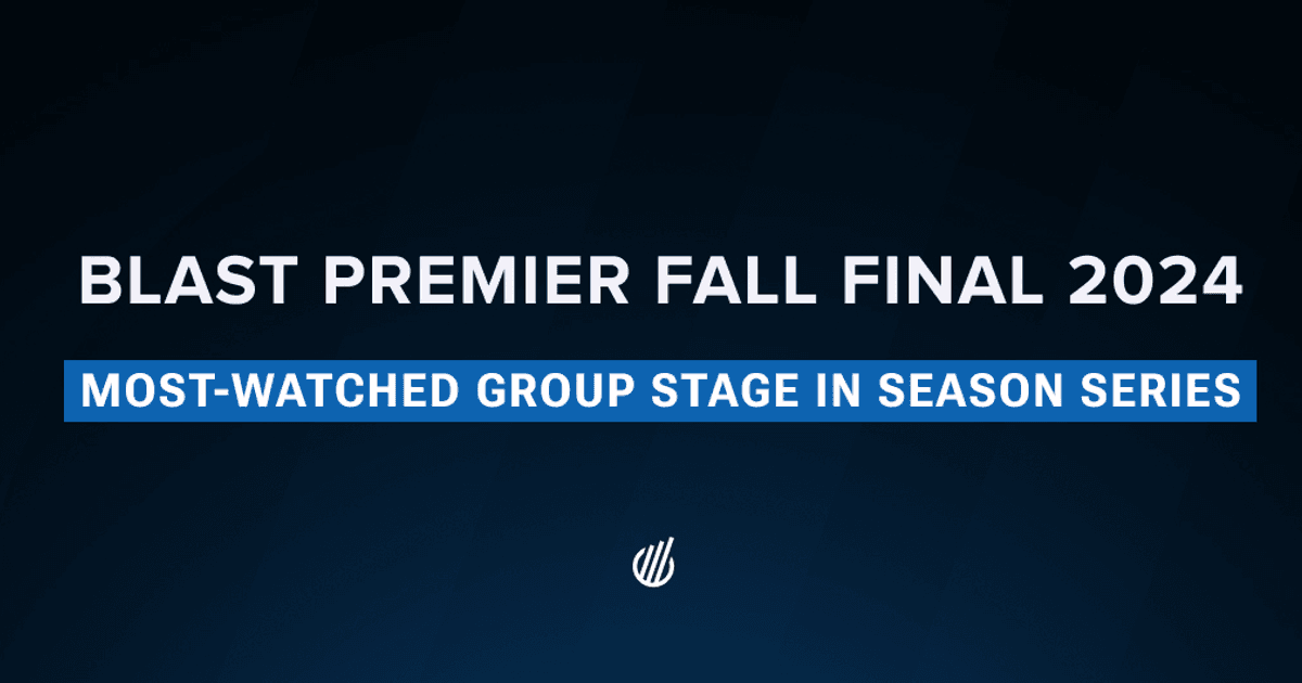 BLAST Premier Fall Final 2024 Group Stage Viewership Statistics | Esports Charts